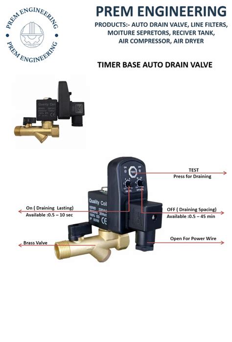 Auto Drain Valves At ₹ 2500 Piece Compressor Auto Drain Valve In