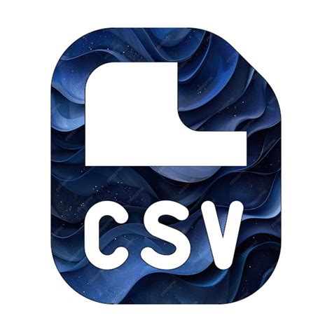 Premium Photo Photo Icon File Csv Blue Gradient Background Style Design