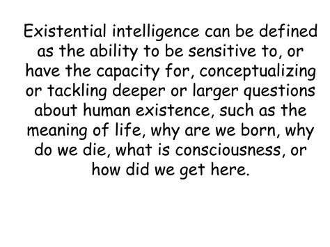 Multiple Intelligences Existential Intelligence Pptx