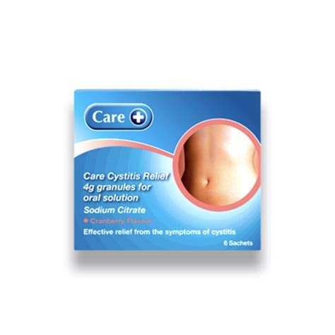 Cystitis Relief 4g Sachets Pack Of 6 Care Rightdose