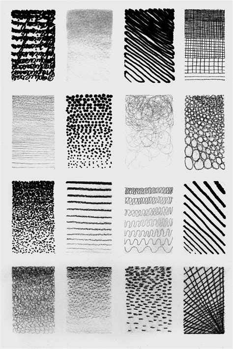 Drawing Texture Techniques At Alex Cruz Blog