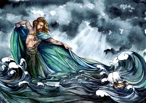 Manannan Mac Lir Celtic Myth Art Print Limited Edition Etsy
