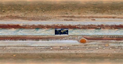 Map Of Jupiter Vs Map Of Earth Imgur