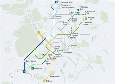 Mapa Del Metro De Madrid 4 Línea M8 Horarios Paradas Y Mapas Pgmq