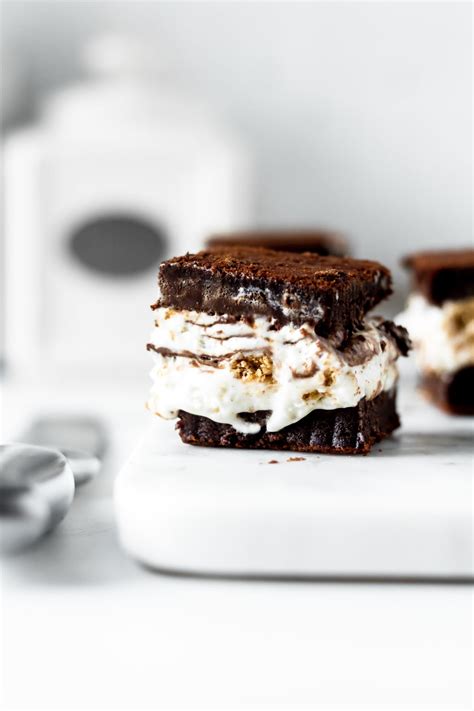 Brownie Ice Cream Sandwiches Baran Bakery