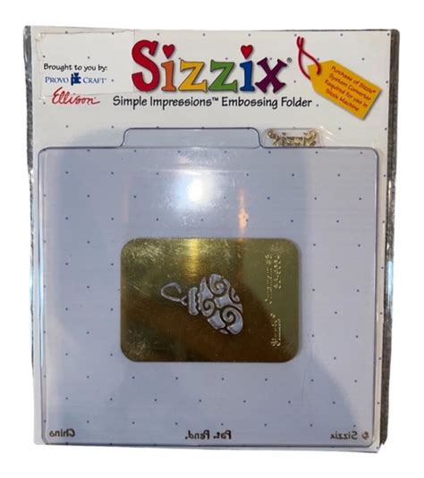 Sizzix Simple Impressions Embossing Folder Ornament With Swirls 3 Etsy