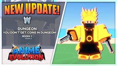 New Dungeon Update In Anime Evolution Simulator Youtube