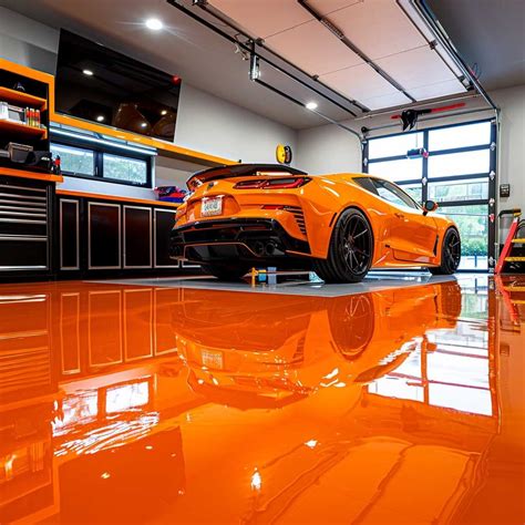 10 Sleek Epoxy Garage Flooring Ideas For A Durable Finish Garage
