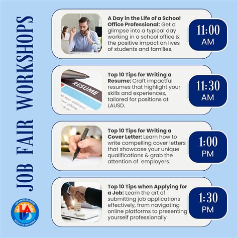 Lausd Job Fair Workshops We L A Unified Careers