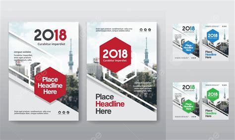 Templat Desain Sampul Buku Bisnis Latar Belakang Kota Spanduk Laporan