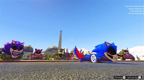 Evil Sonic Car Gta 5 Mod