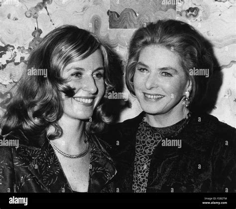Ingrid Bergman With Her Daughter Pia Lindstrom Daly Backstage At The