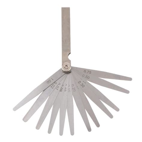 Calibre De Espesores De 17 Hojas Conjunto De Calibres De Espesores De