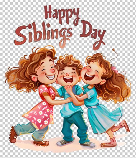Happy Siblings Day Happy Siblings Day Celebration Png Clipart