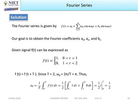 Network Analysis And Synthesis Fourier Series Pptx