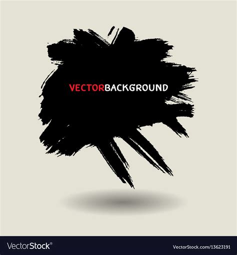 Black Brush Texture Background Set Royalty Free Vector Image