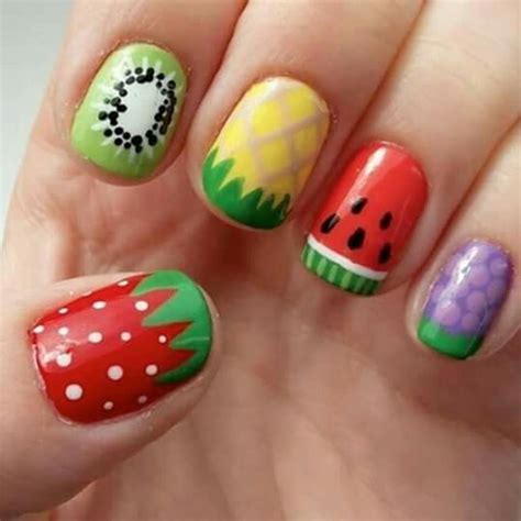 Pin By Edith Lml On Uñas Fruit Nail Art Fruit Nail Designs Nail Art