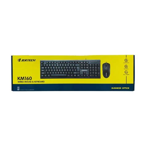 Jertech Km 160 Combo Usb Wired Mouse Keyboard In Gaming Console And