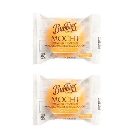 2ct Bubbies Hawaii Mango Mochi Ice Cream Individually Wrapped Bevmo Bevmo