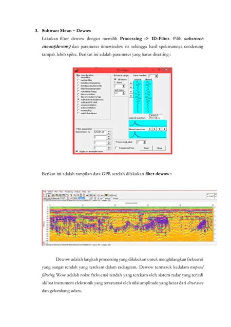pengolahan data gpr reflexw