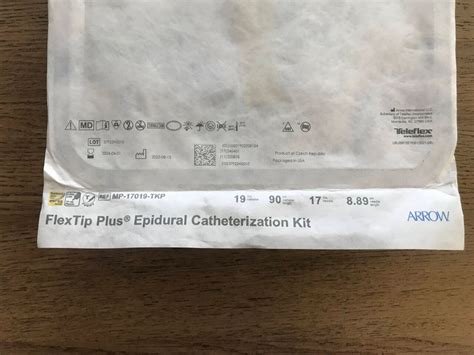 New Arrow Mp 17019 Tkp Flextip Plus Epidural Catheterization Kit 19g