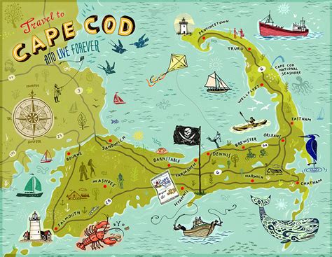 Paper Cape Cod Map