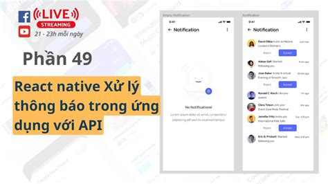 React Native Phần 49 Xử Lý Thông Báo Trong ứng Dụng React Native Youtube