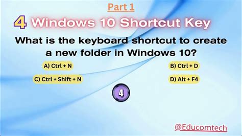 Windows Shortcut Keys Create New Folder Quickly