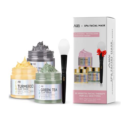 Anai Rui Spa Mask Set Turmeric Clay Maskgreen Tea Mask