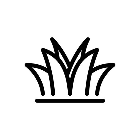 Grass Icon Symbol Design In A Modern Line Style 69963126 Vector Art At