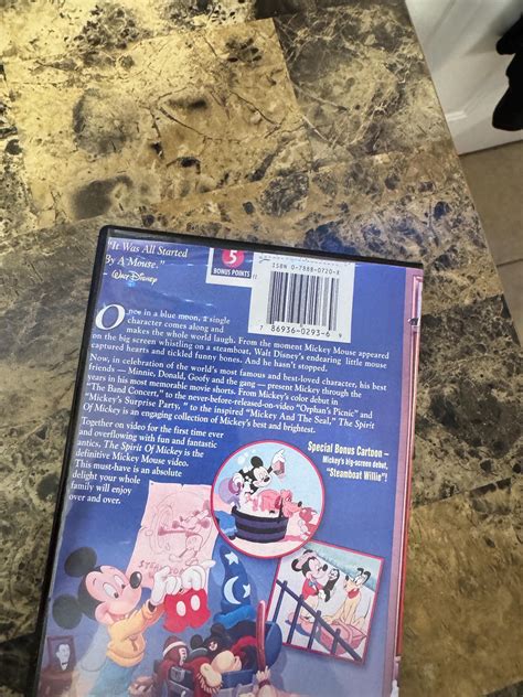 Walt Disney The Spirit Of Mickey On Dvd Rare Must Have Etsy