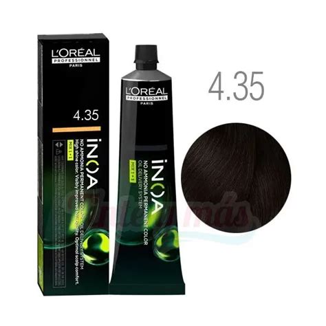 Tinte Loreal Inoa Sin Amoniaco Nº 435 Nuevos Tonos