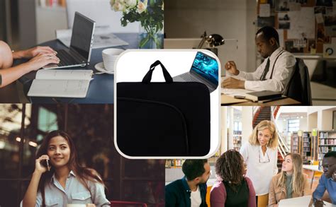 Capa Case Com Bolso Para Notebook 17 Polegadas Luva Preto Br