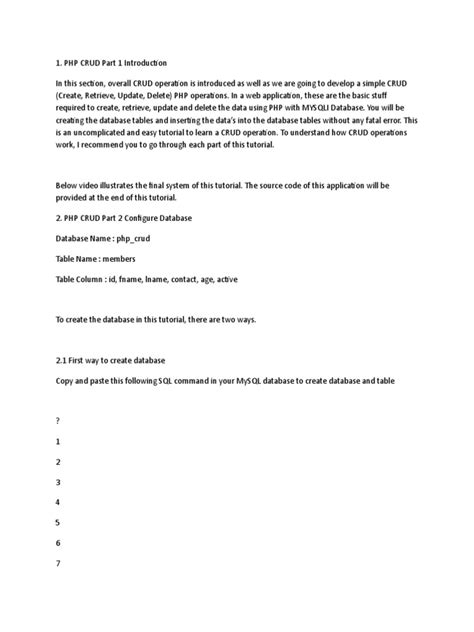 Php Crud Par Pdf Information Retrieval Databases