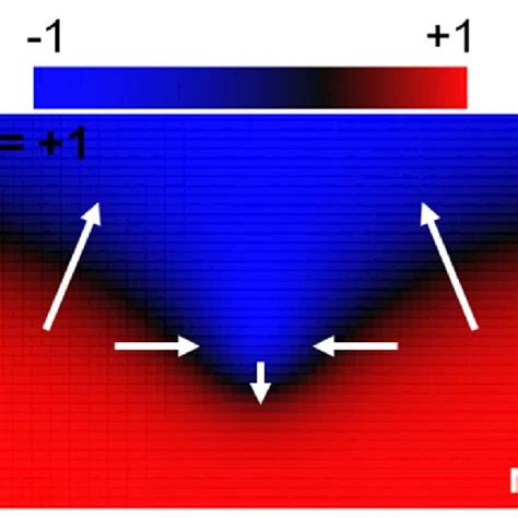 Dw Skyrmion With Topological Charge Q 1 Showing The Magnetization Z