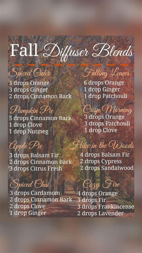 Fall Diffuser Blend Essential Oil Blends Essential Oil Di