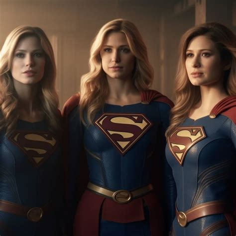 Ai Supergirl Three Beauties By Bradbarry2 On Deviantart