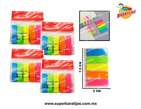 1d6 Post It De PlÁstico Super Baratijas