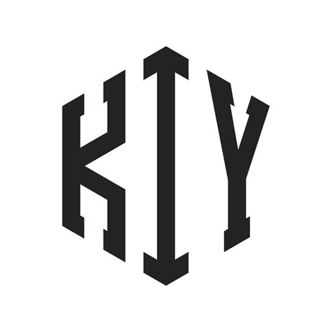 Premium Vector Kiy Logo Design Initial Letter Kiy Monogram Logo Using Hexagon Shape