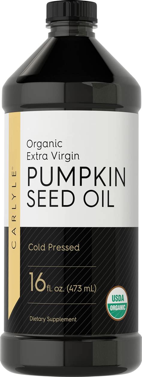 100 Organic Pumpkin Seed Oil 85 Fl Oz Cold Pressed