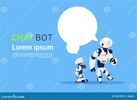 Chat Bot Robots Virtual Assistance Element Of Website Or Mobile