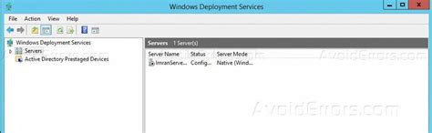 Configure Windows Deployment Services On Server R AvoidErrors