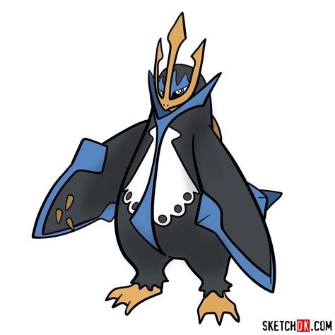 How To Draw Empoleon Pokemon Aurorus Pokemon Pokemon Universe