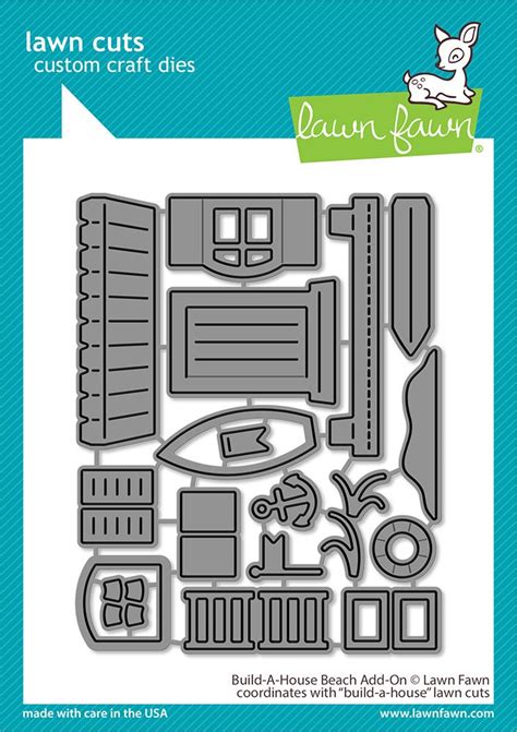 Lawn Fawn Lawn Cuts Dies Build A House Beach Add On Lawn Fawn