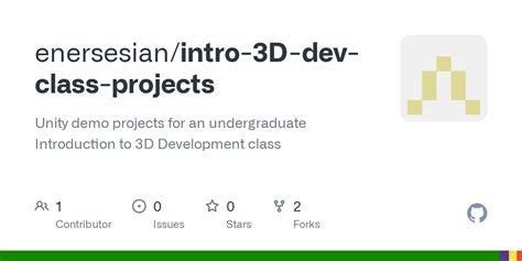 Github Enersesianintro 3d Dev Class Projects Unity Demo Projects