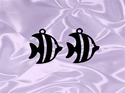 Archivo Stl Fish Earring Keychain Necklace 🐠・diseño De Impresora 3d