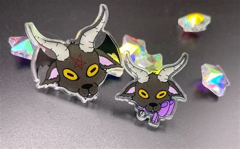 Chibi Baphomet Pin Set Etsy