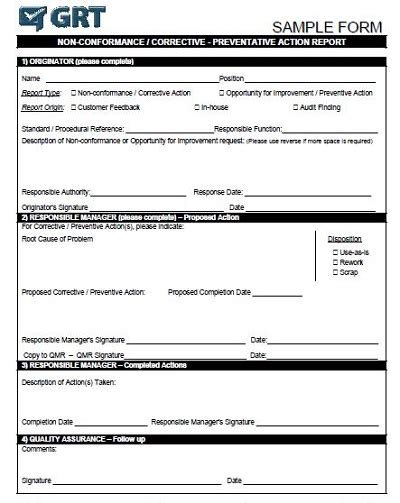 25 Free Non Conformance Report Templates Template Republic
