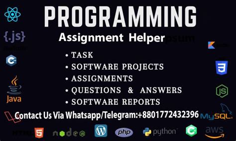 If You Need Any Kind Of Help In Your Programming Assignments Then You