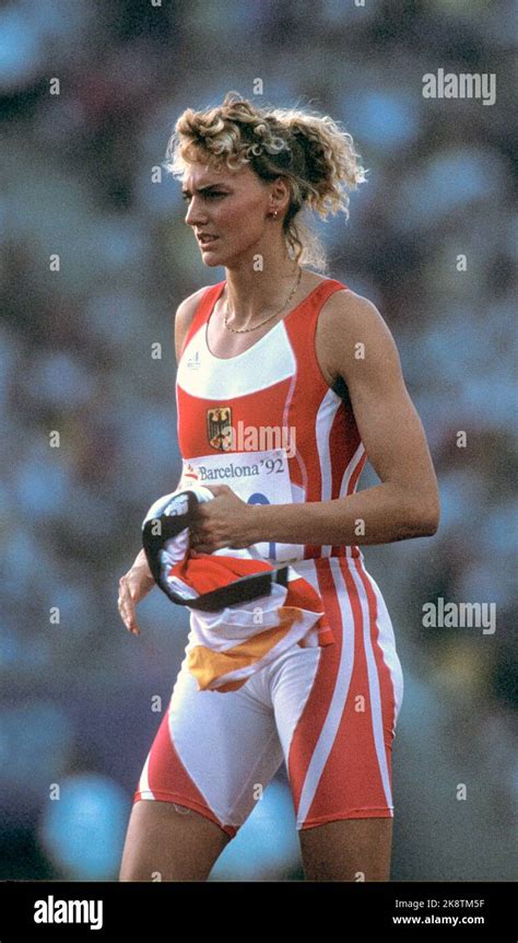 Barcelona Germany 19920807 Heike Drechsler German Long Jumps During